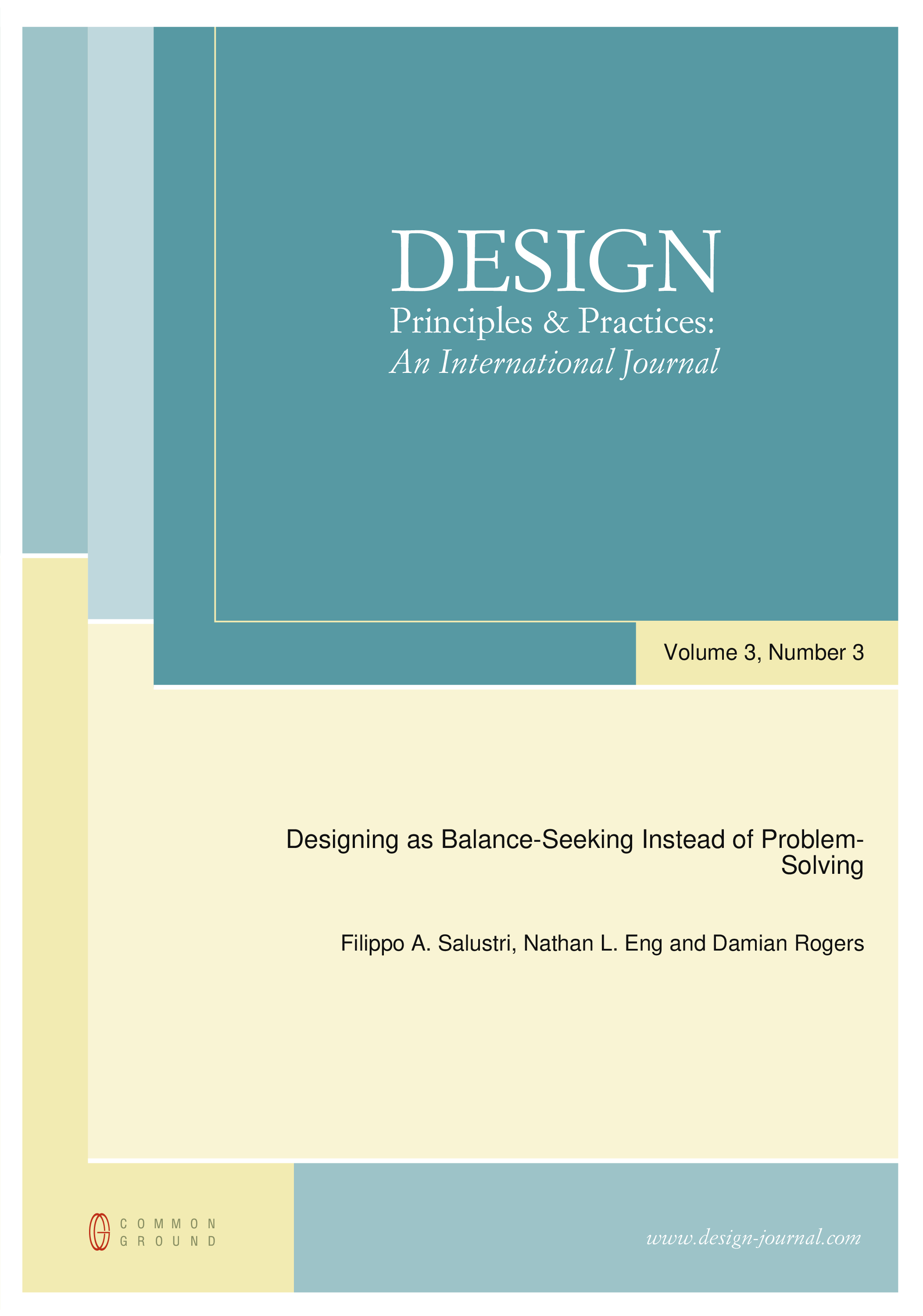 Designing as Balance-Seeking Instead of Problem-Solving - Article ...