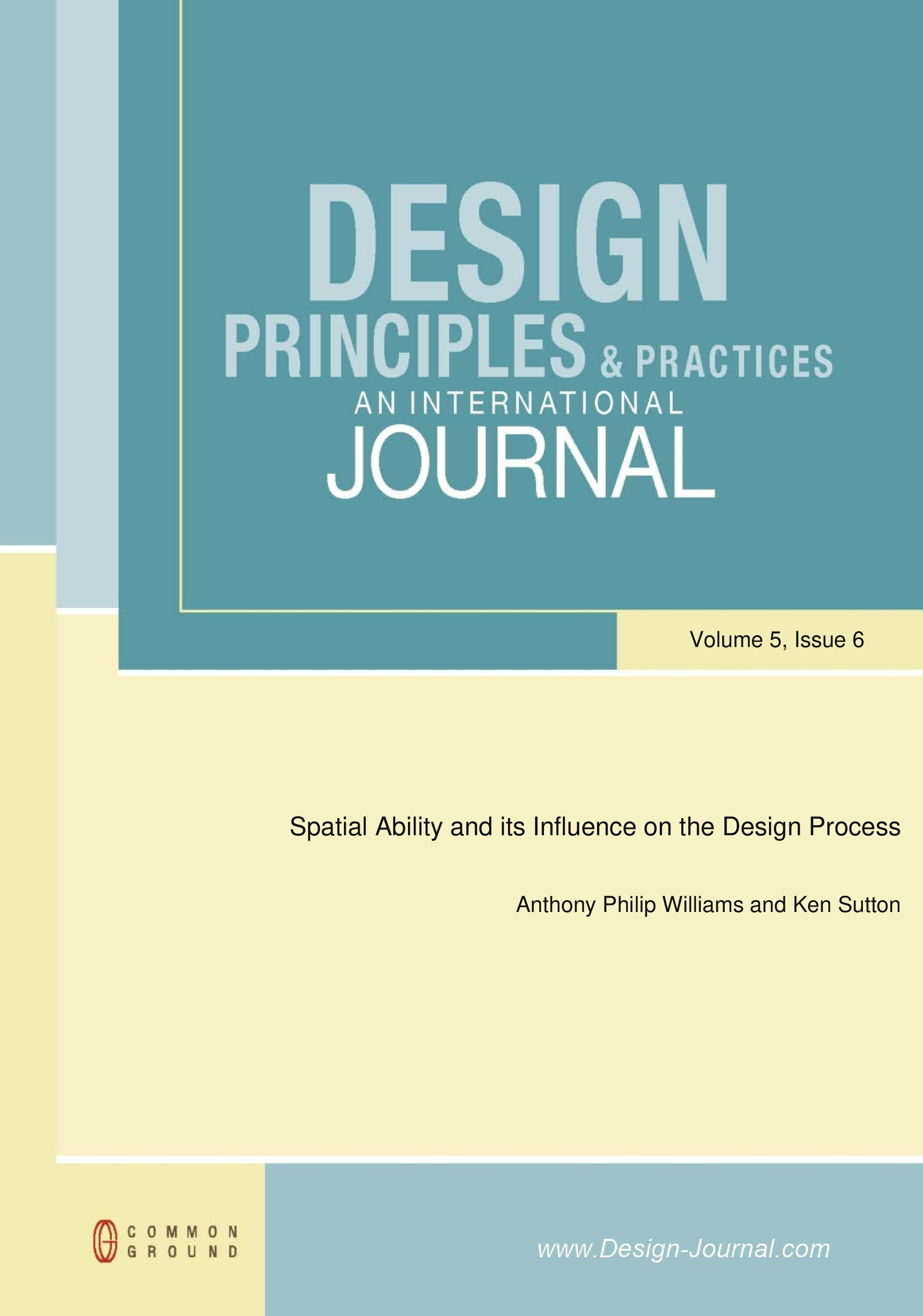 Spatial Ability and its Influence on the Design Process - Article ...