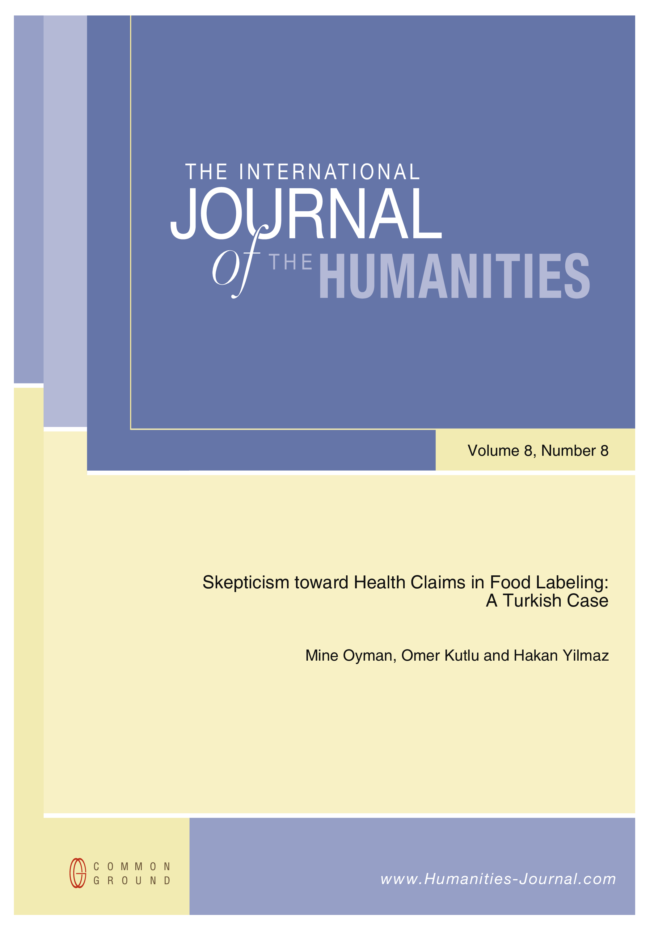 Skepticism toward Health Claims in Food Labeling - Article - CGScholar
