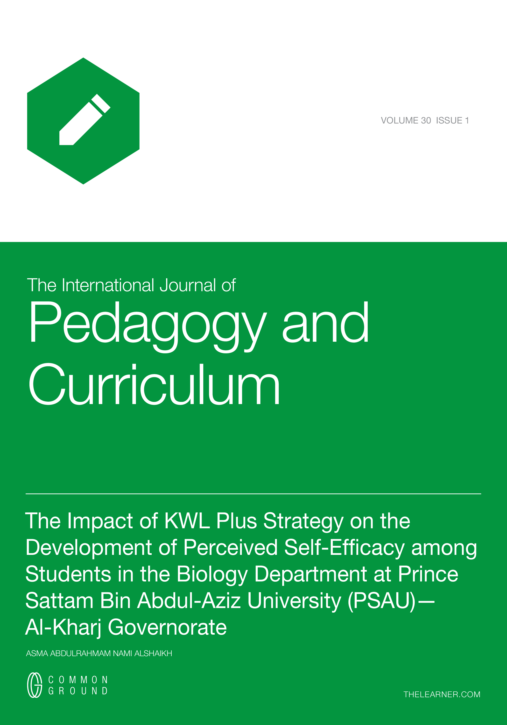 The Impact of KWL Plus Strategy on the Development of Perceived Self ...