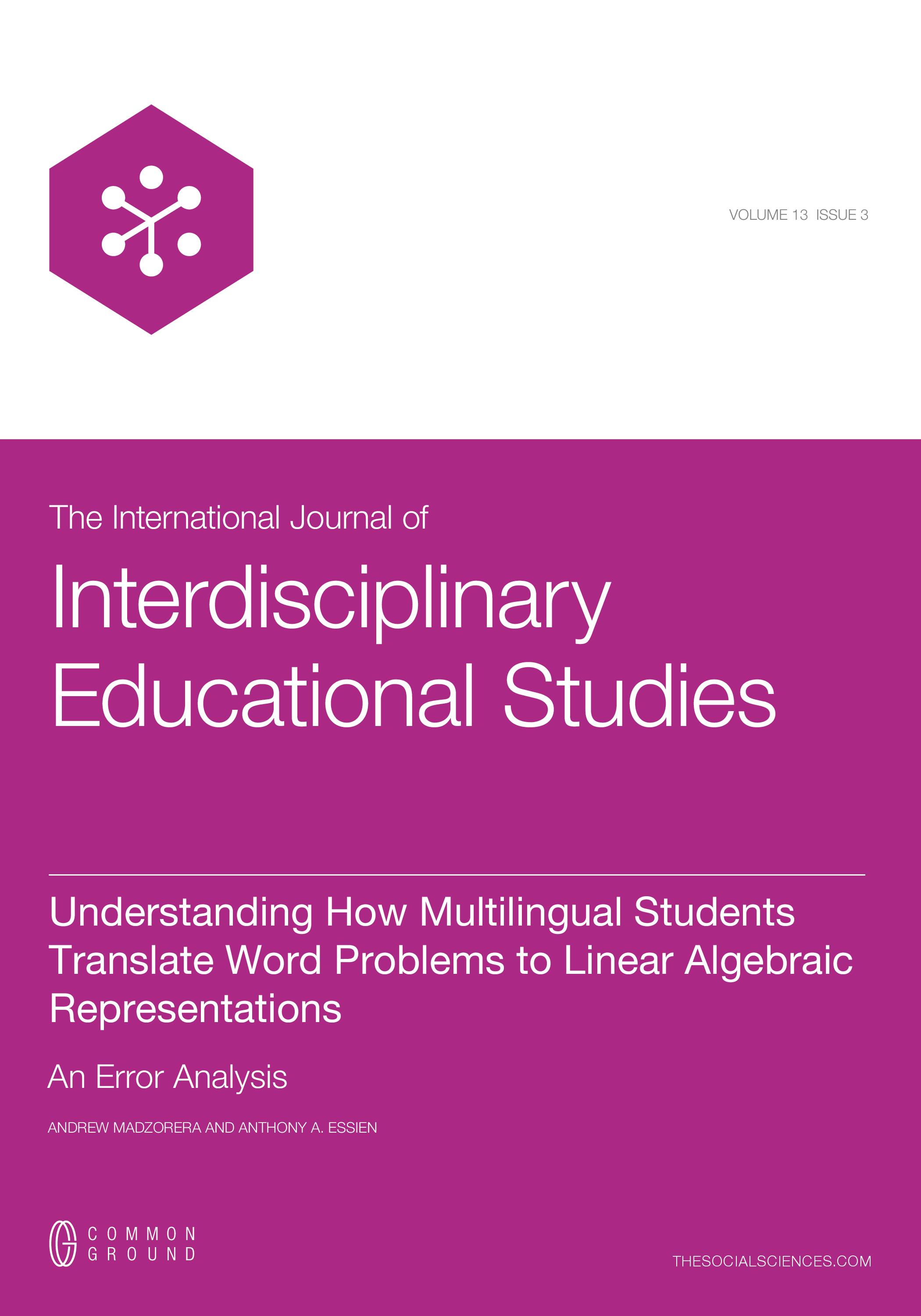 Understanding How Multilingual Students Translate Word Problems to ...