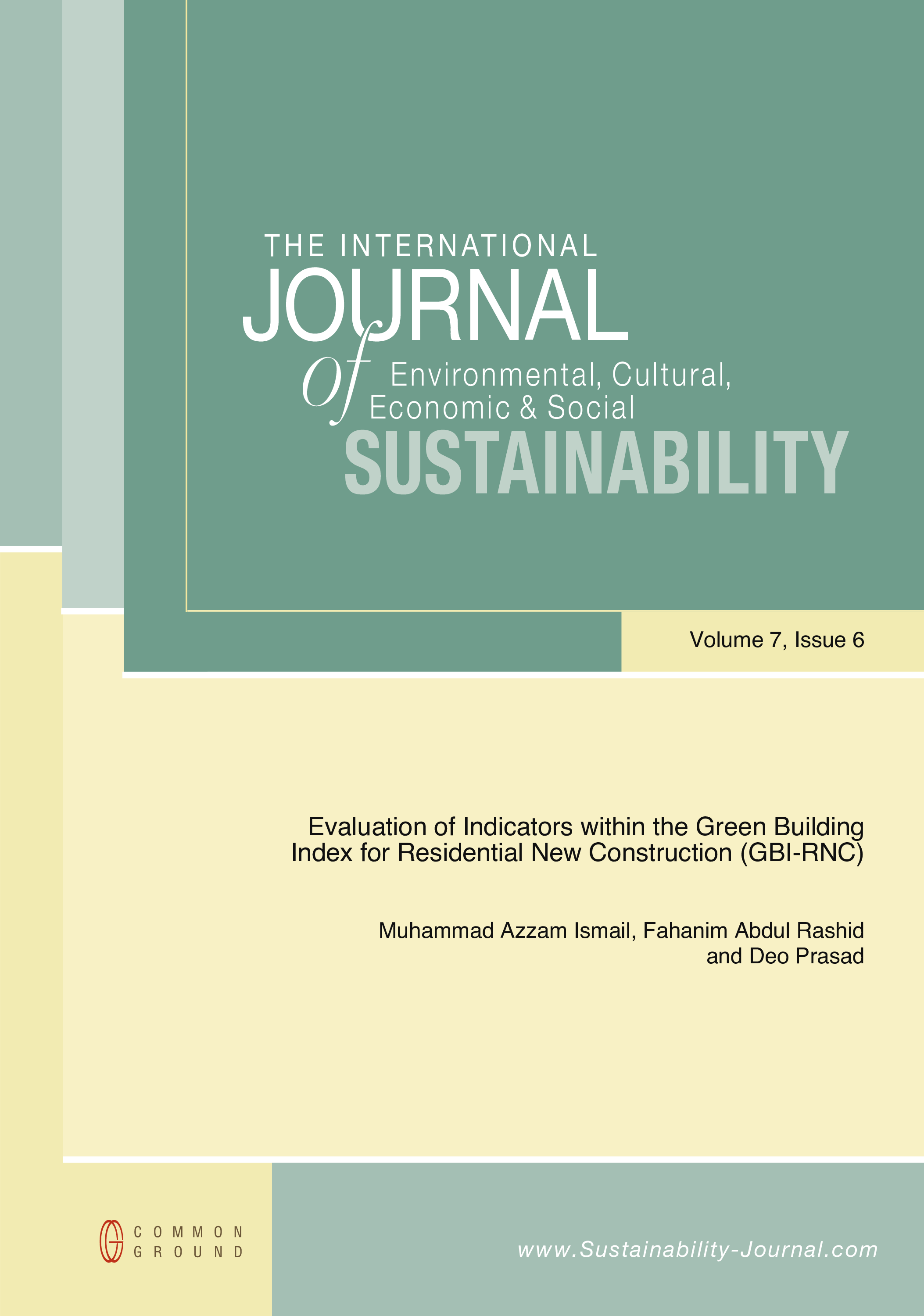 Evaluation of Indicators within the Green Building Index for ...