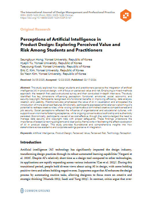 Perceptions of Artificial Intelligence in Product Design - Article ...