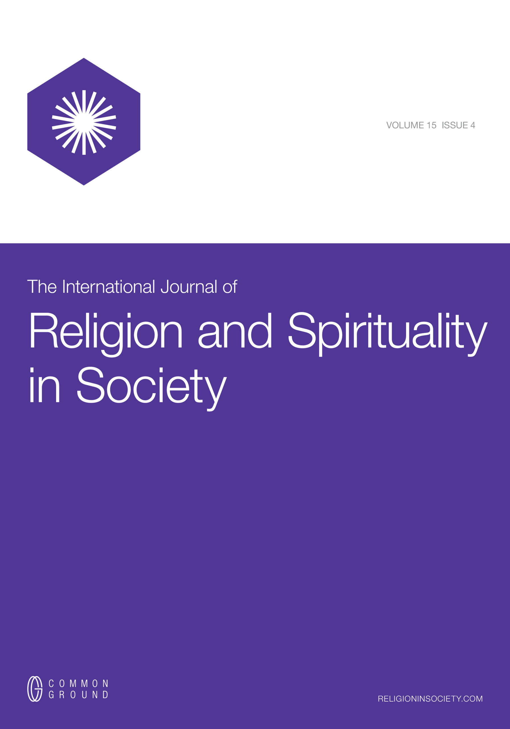 The International Journal of Religion and Spirituality in Society - Vol ...